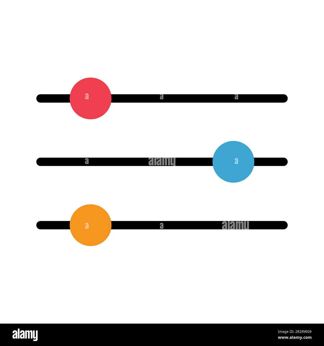 Volume mixer control icon, filter sound symbol button, switch sign ...