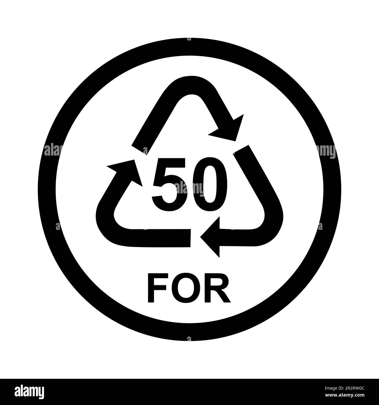 Organic symbol, ecology recycling sign isolated on white background ...