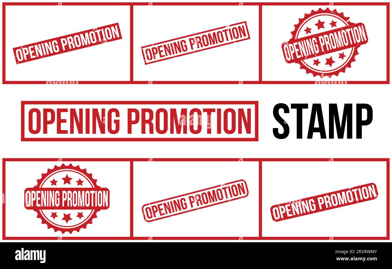 Opening promotion stamp hi-res stock photography and images - Alamy