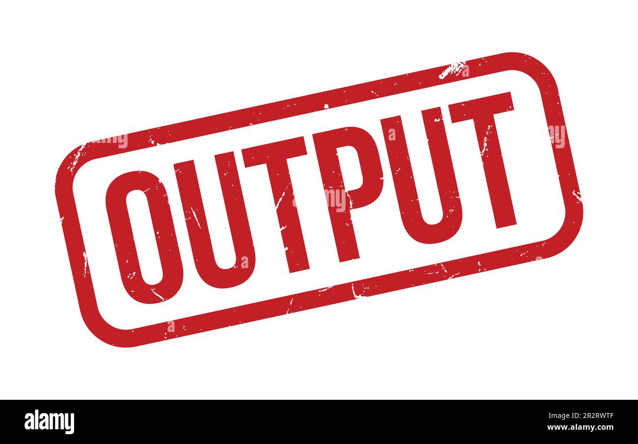 Output Rubber Stamp Seal Vector Stock Vector Image & Art - Alamy