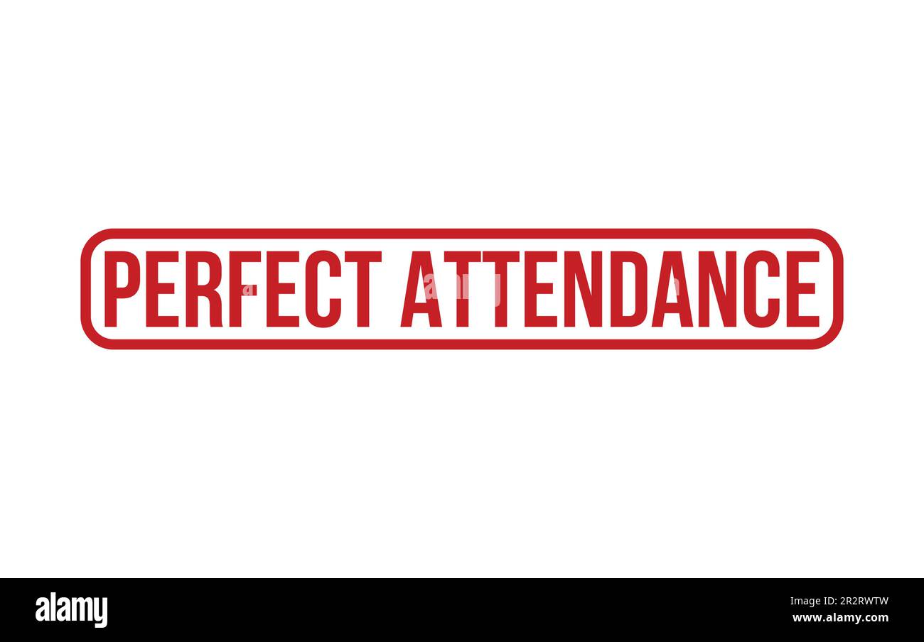 Perfect Attendance Rubber Stamp Seal Vector Stock Vector Image & Art ...