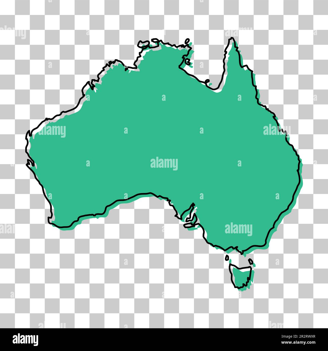 Australia map icon, geography blank concept, isolated graphic ...