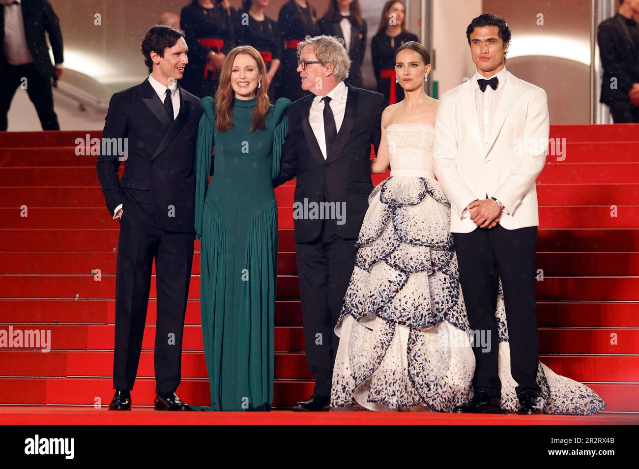Cannes, Frankreich. 20th May, 2023. Cory Michael Smith, Julianne Moore, Todd Haynes, Natalie ...