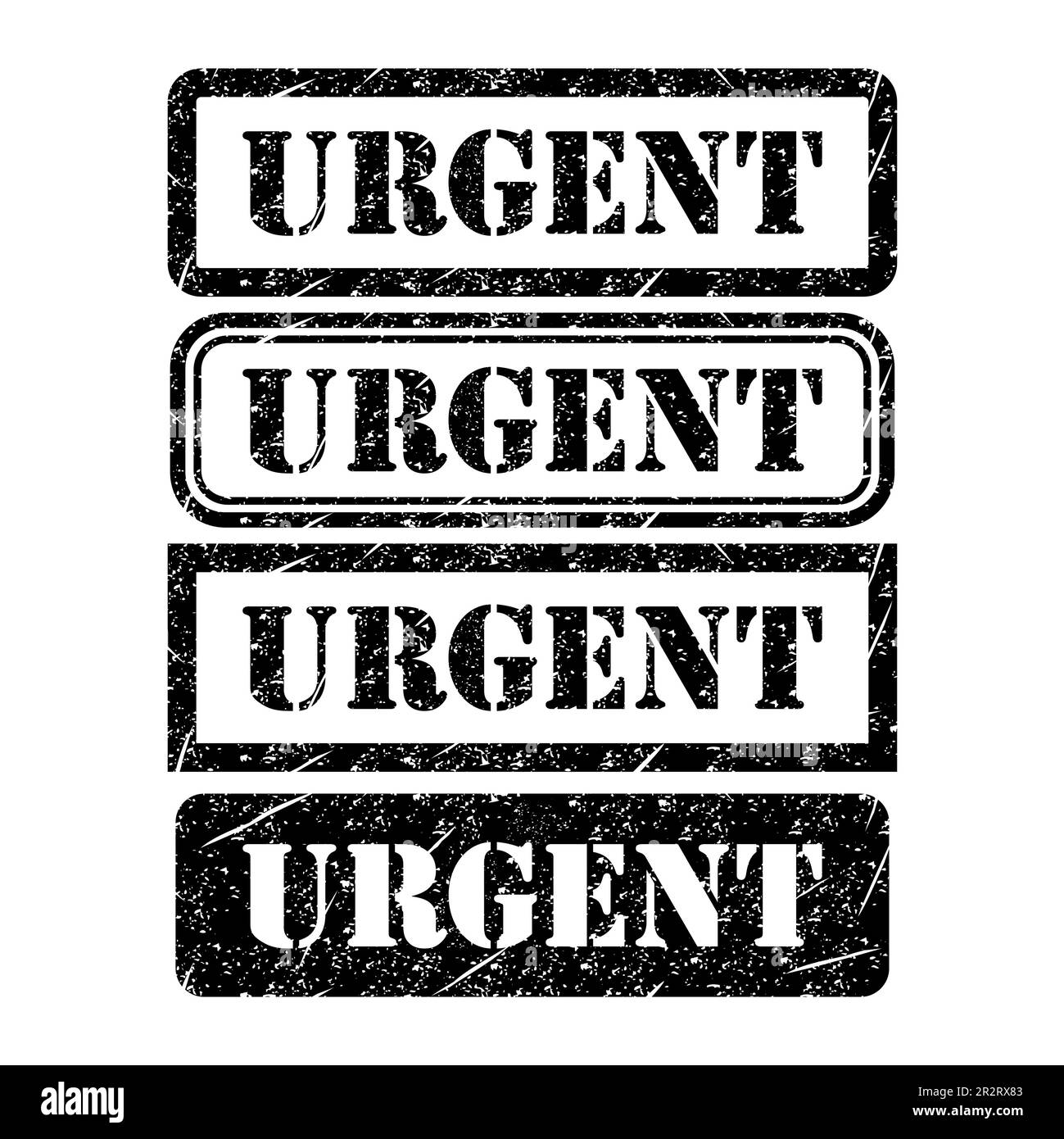 Set of Urgent stamp symbol, label sticker sign button, text banner ...