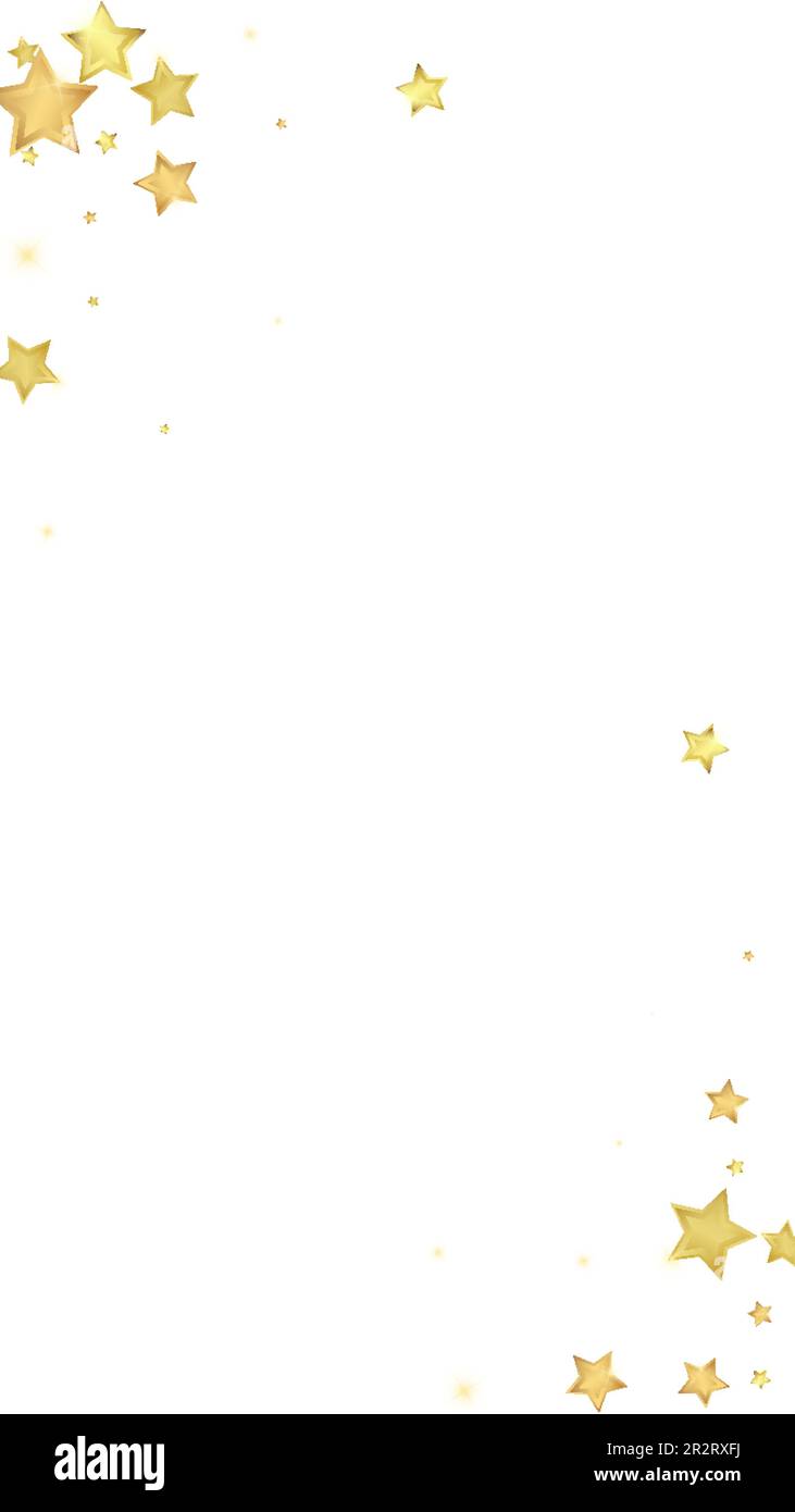 Magic stars vector overlay. Gold stars scattered around randomly ...