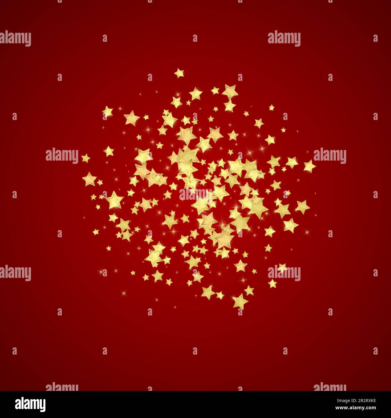 Magic stars vector overlay. Gold stars scattered around randomly ...