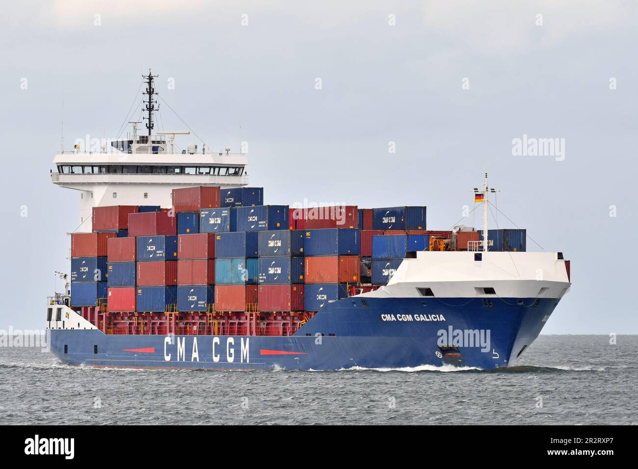 Containerfeedership CMA CGM GALICIA at the Kiel Fjord Stock Photo - Alamy