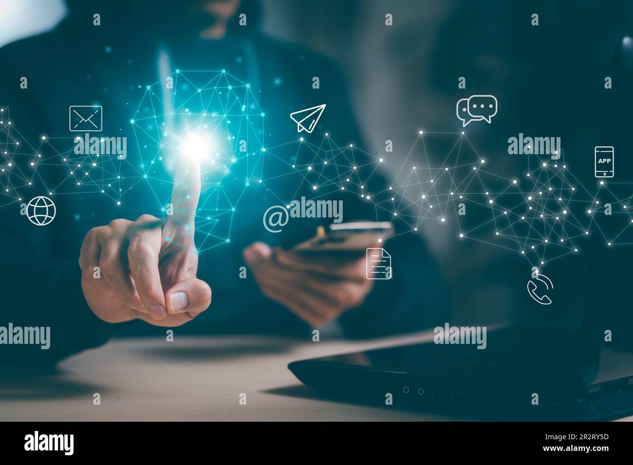 thinking and creative concept, Close up the light bulb and working on ...