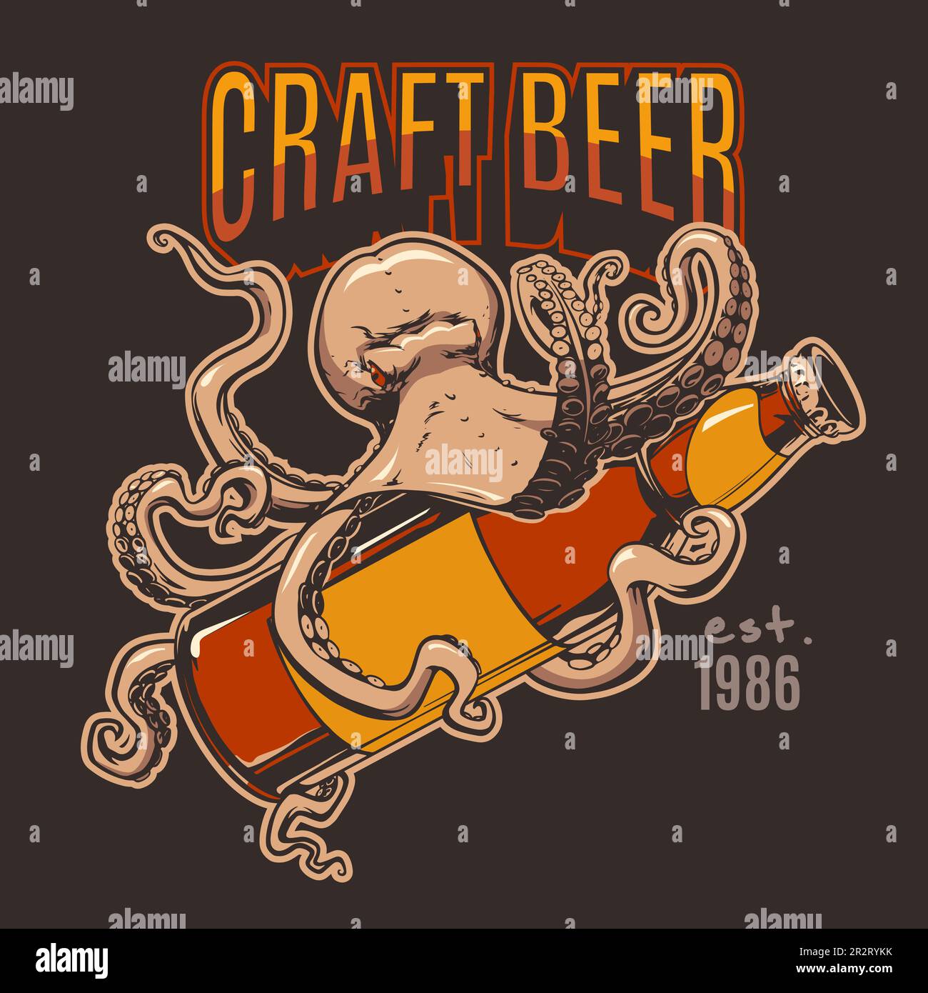 Beer bottle hand drawn clipart hi-res stock photography and images - Alamy
