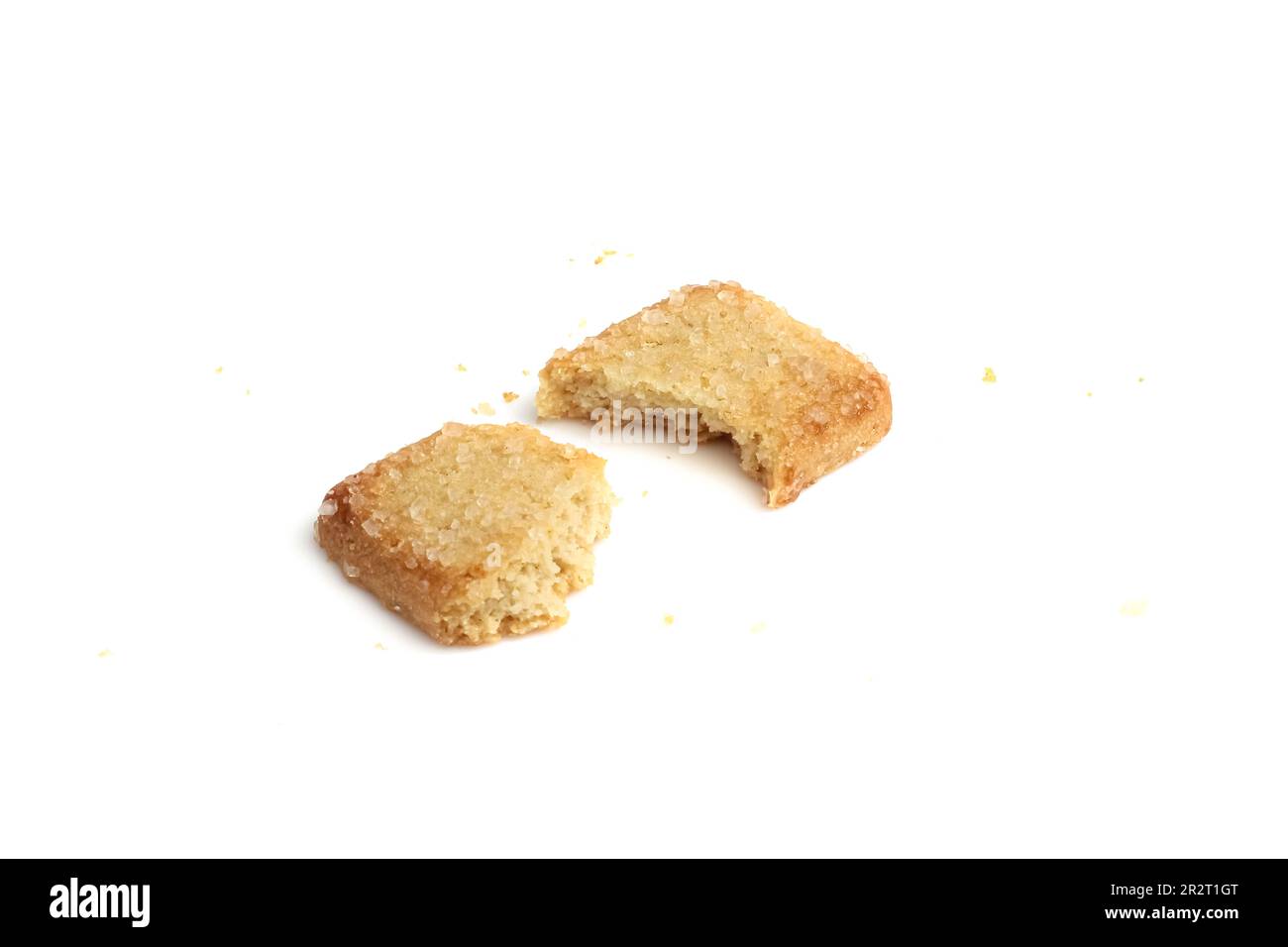 Danish butter cookie isolated on white background Stock Photo - Alamy
