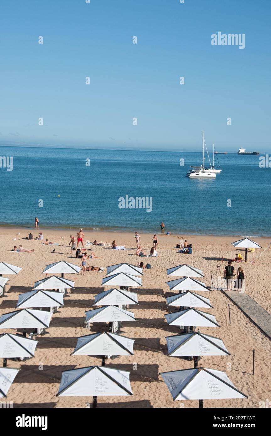 Conception Beach (Praia da Conceicão), Cascais, Portugal Stock Photo ...
