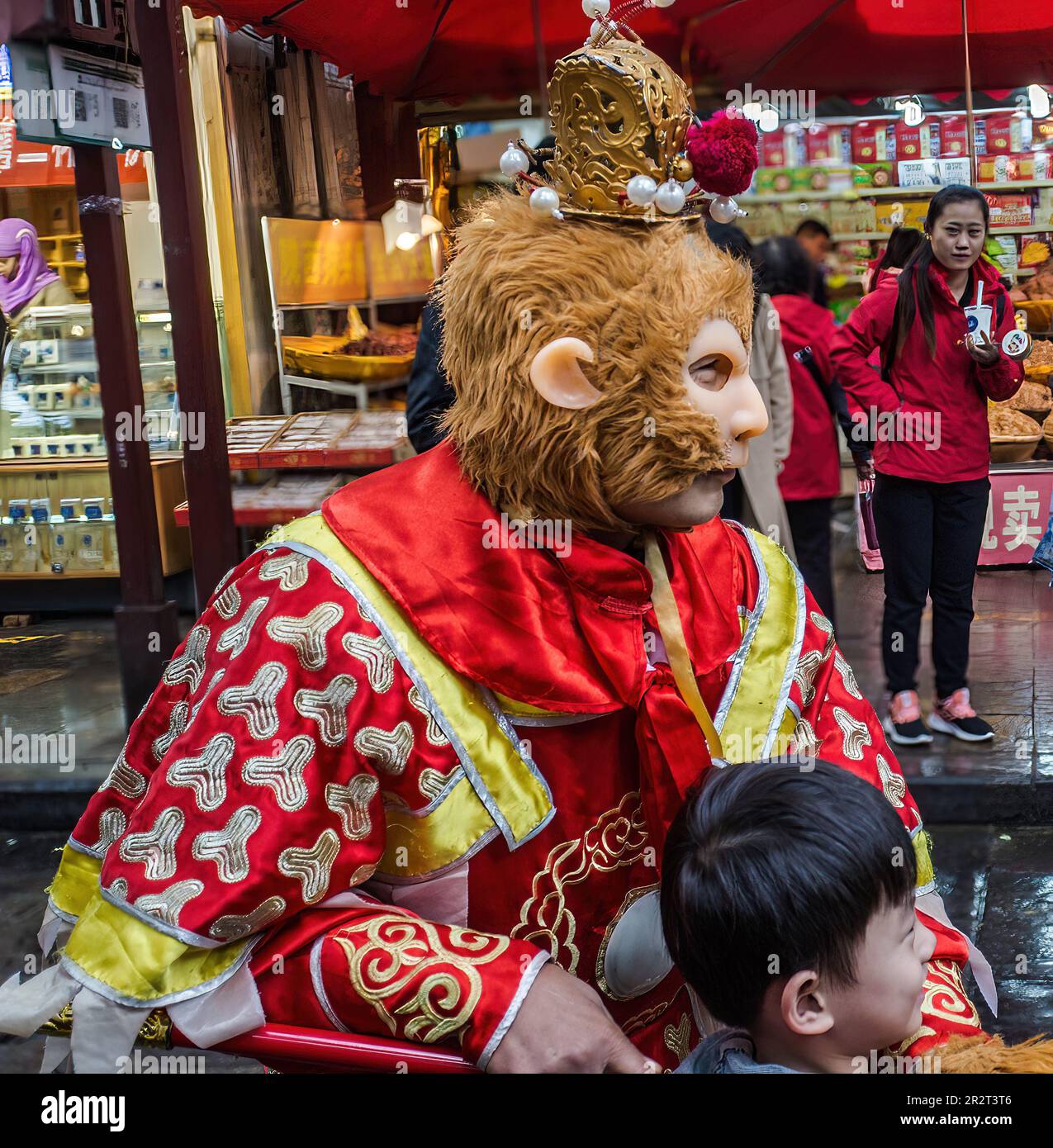 Hanuman travelled East and became Sun Wukong Stock Photo - Alamy
