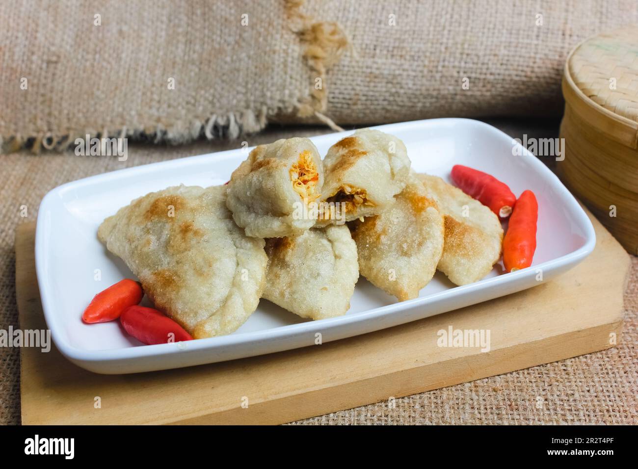 Cireng Mercon filled with spicy chicken meat, a typical food from ...