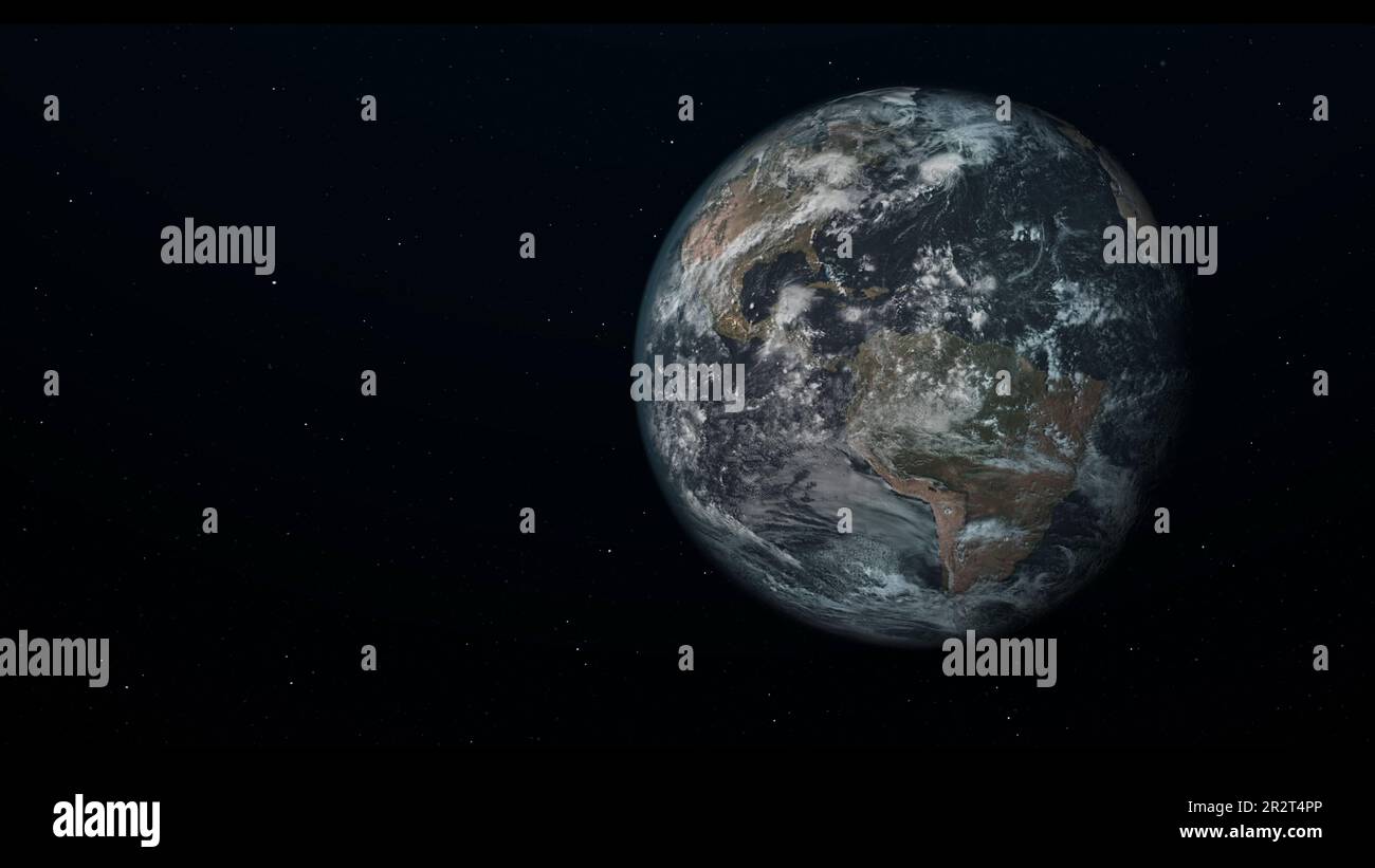 Planet Earth in outer space. Lights of cities on the nightside of ...