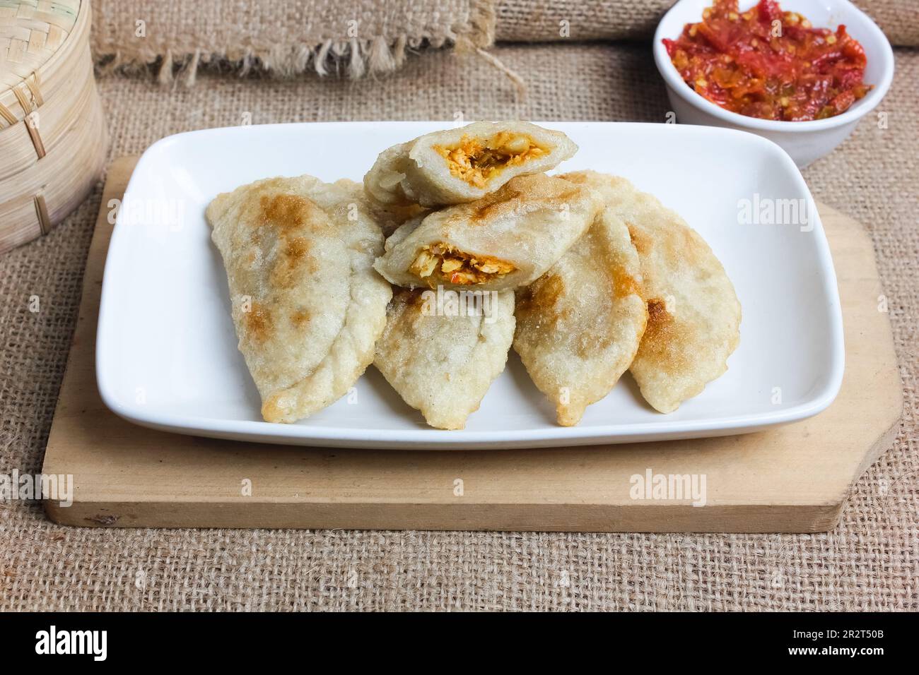 Cireng Mercon filled with spicy chicken meat, a typical food from ...