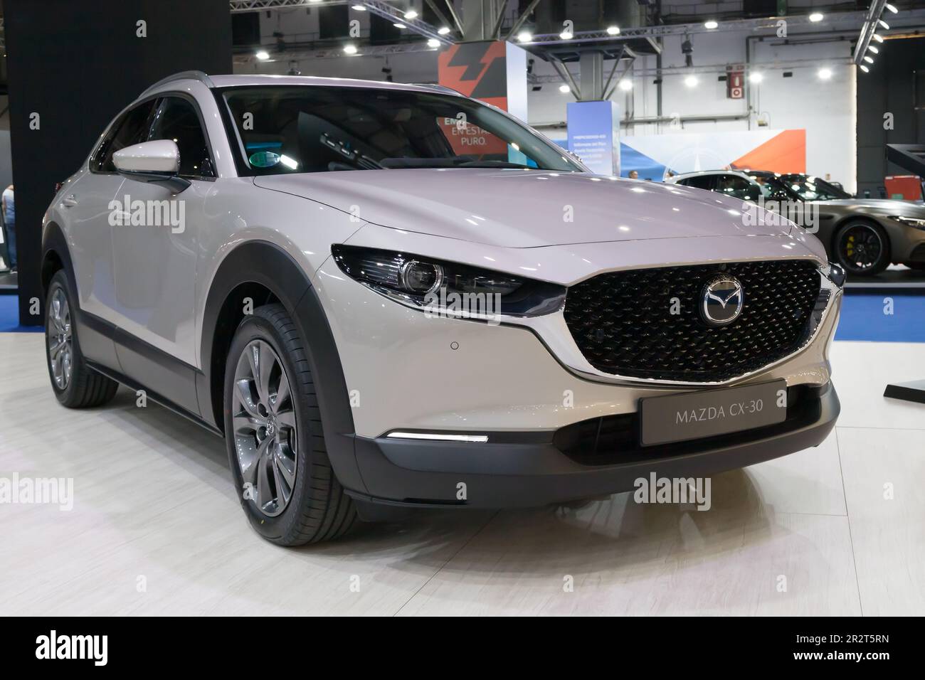 Barcelona, Spain - May 14, 2023: Mazda CX-30 on display at Automobile ...