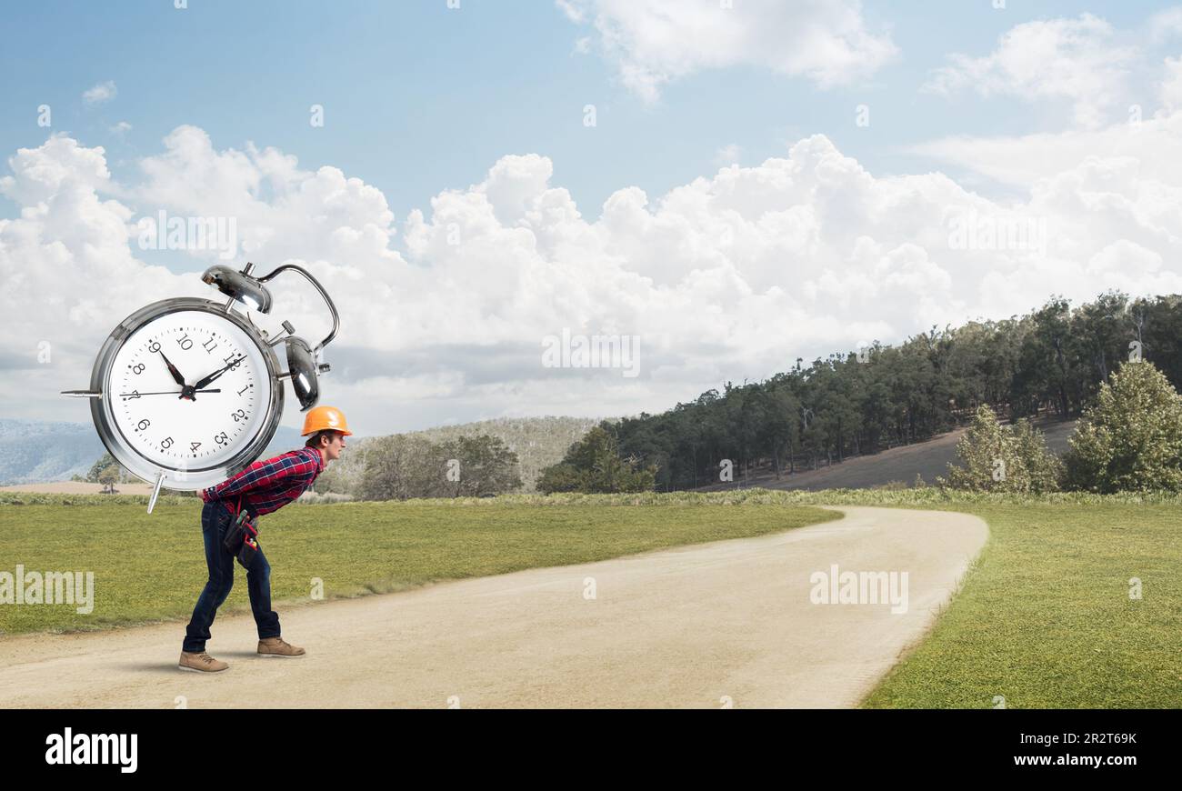 Construction contract deadline Stock Photo - Alamy