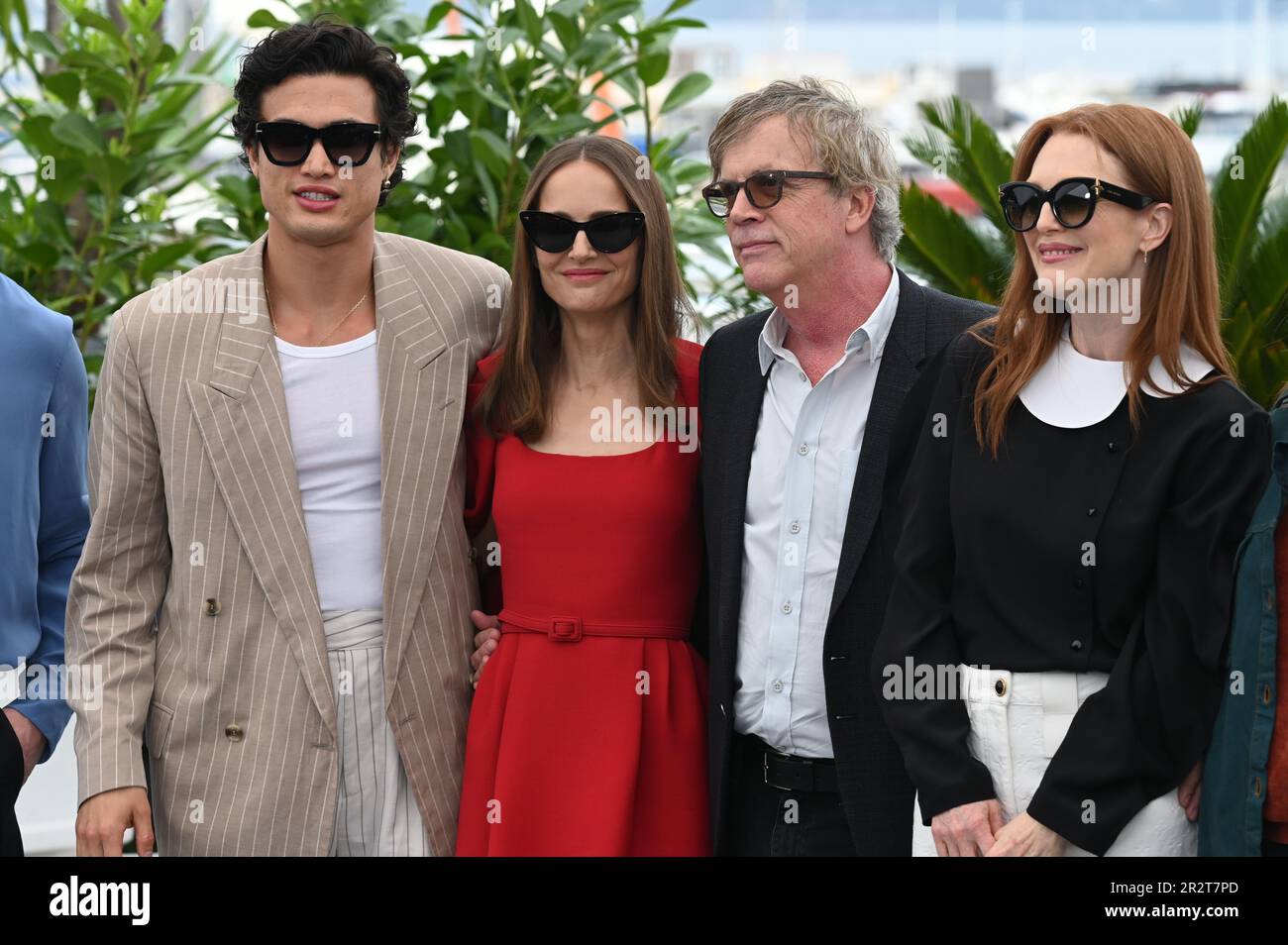 Cannes, France. 21st May, 2023. CANNES, FRANCE. May 21, 2023: Charles Melton, Natalie Portman ...