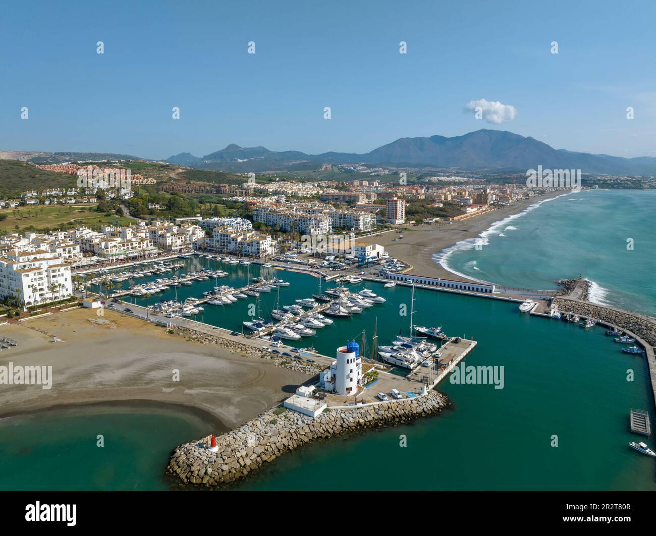 view of the port of la Duchess in the municipality of Manilva ...
