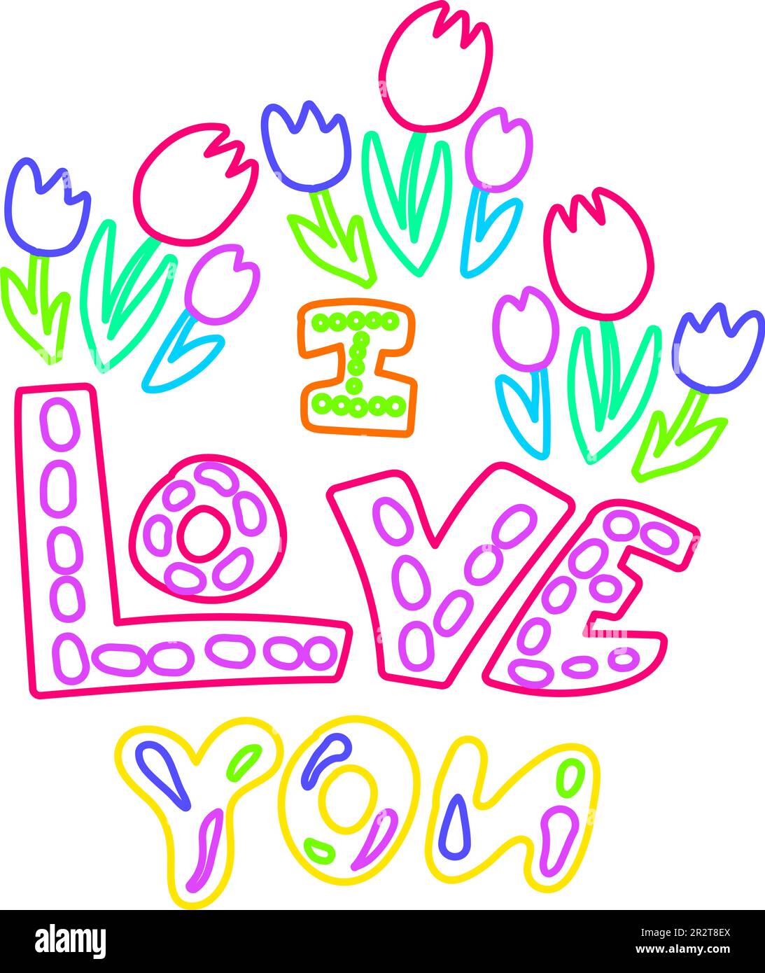 Tulips i Stock Vector Images - Alamy