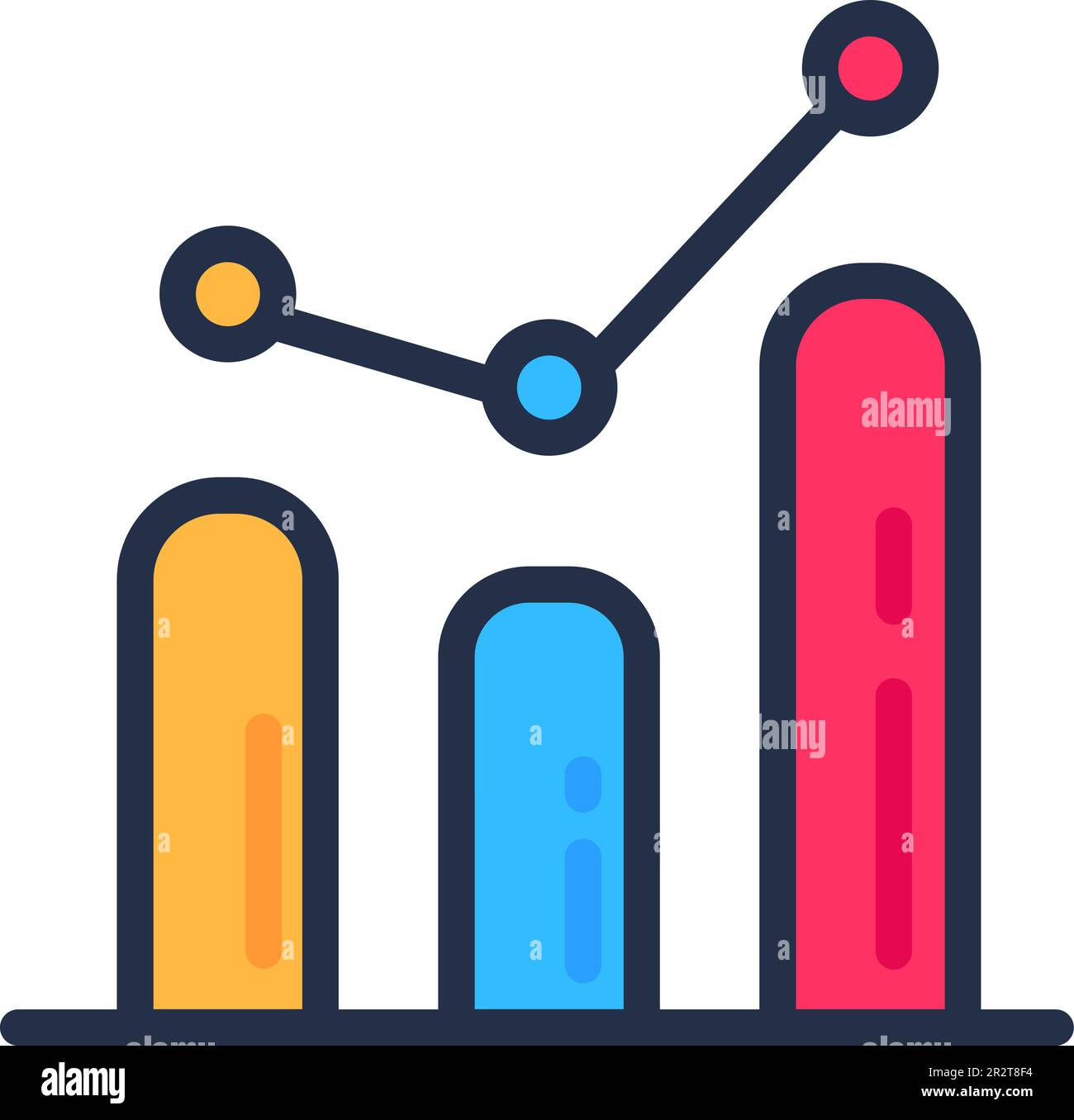 Changing the stock market graph Stock Vector Images - Alamy