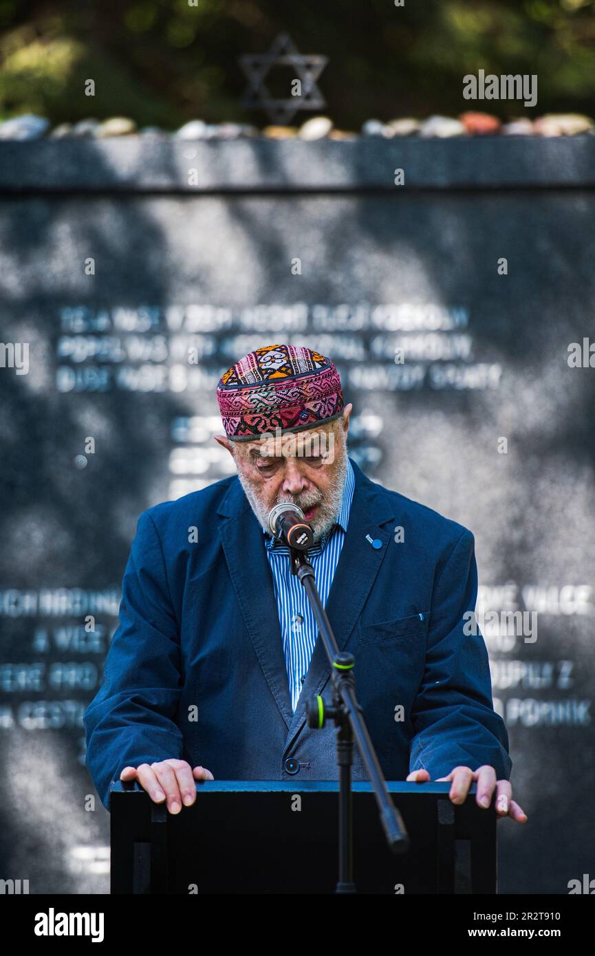 Brno, Czech Republic. 21st May, 2023. Holocaust memorialist Petr ...