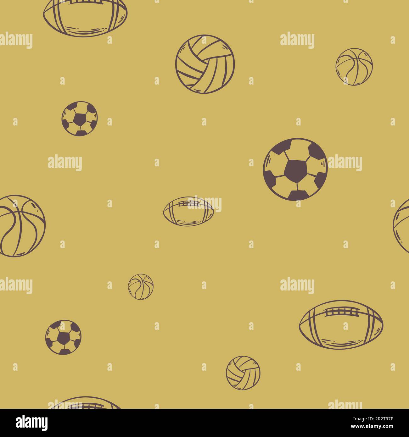 Sport ball seamless pattern vector Stock Vector Image & Art - Alamy