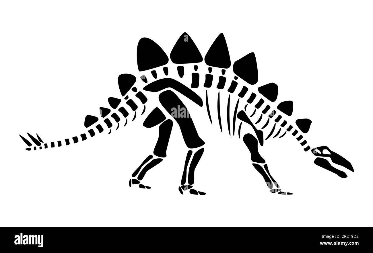 Stegosaurus anatomy Black and White Stock Photos & Images - Alamy