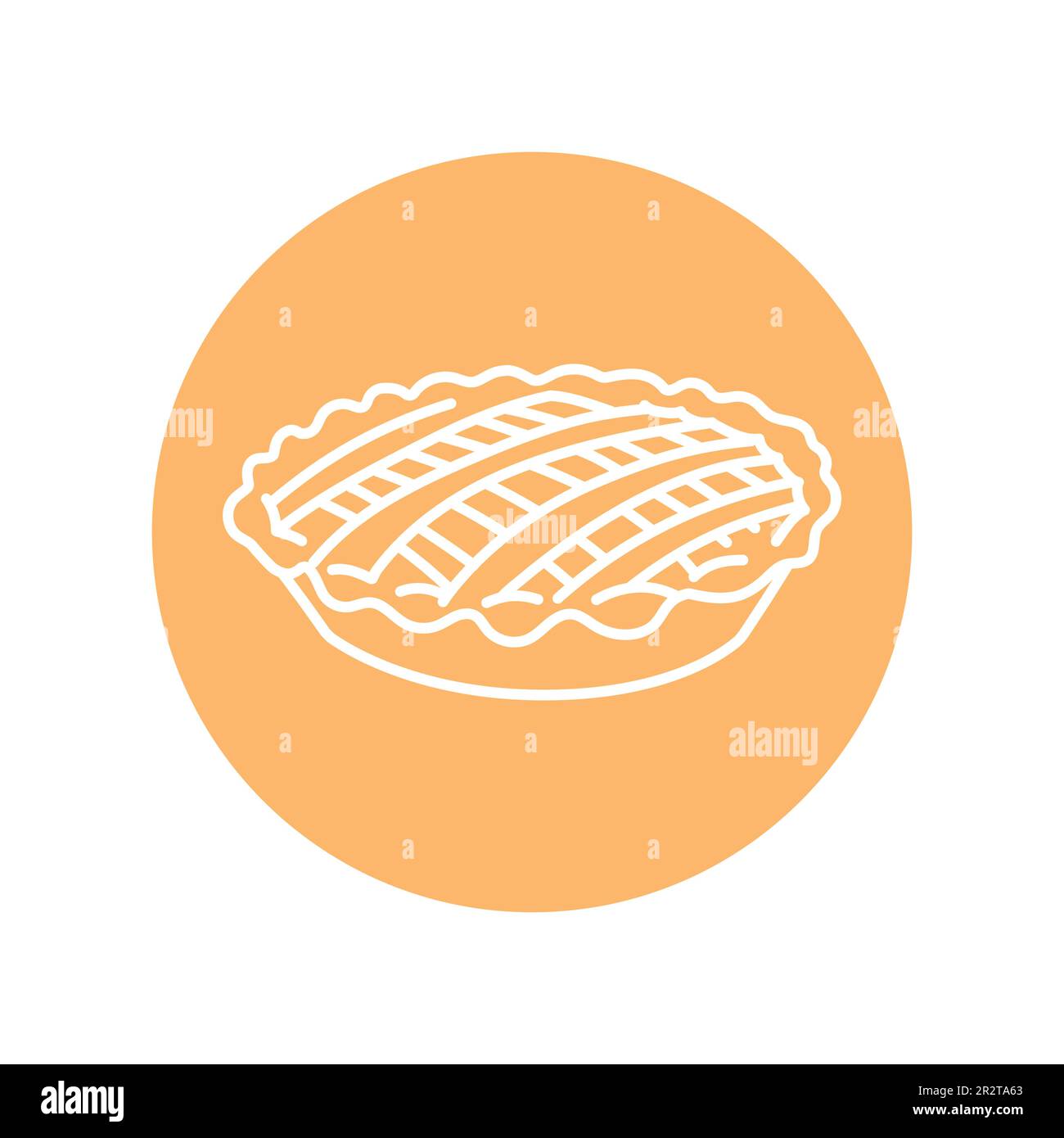 Sweet pie black line icon. Bakery. Pictogram for web page Stock Vector ...