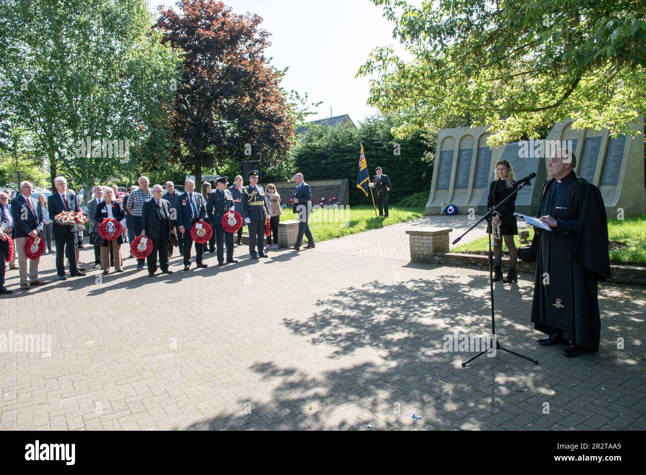 Veterans and members of 617 Squadron and the Royal Air Force attend a ...