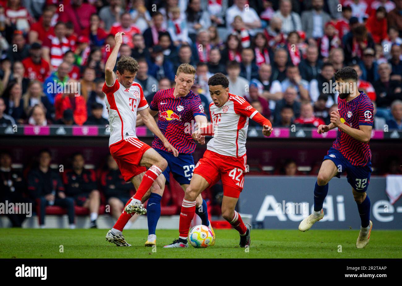 Munic, Germany. 20th Mai, 2023. Jamal Musiala (Muenchen), Marcel ...