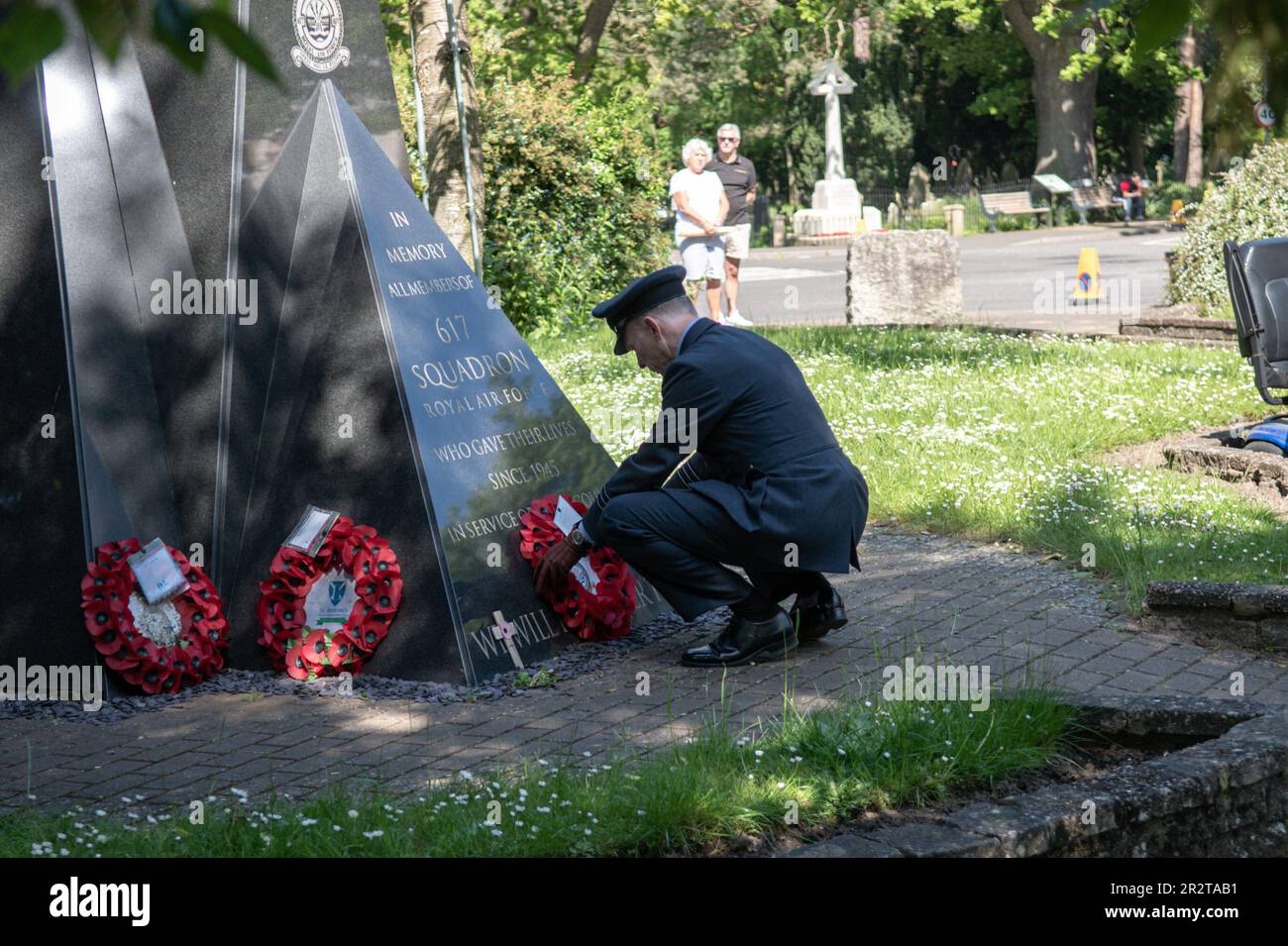 Veterans and members of 617 Squadron and the Royal Air Force attend a ...