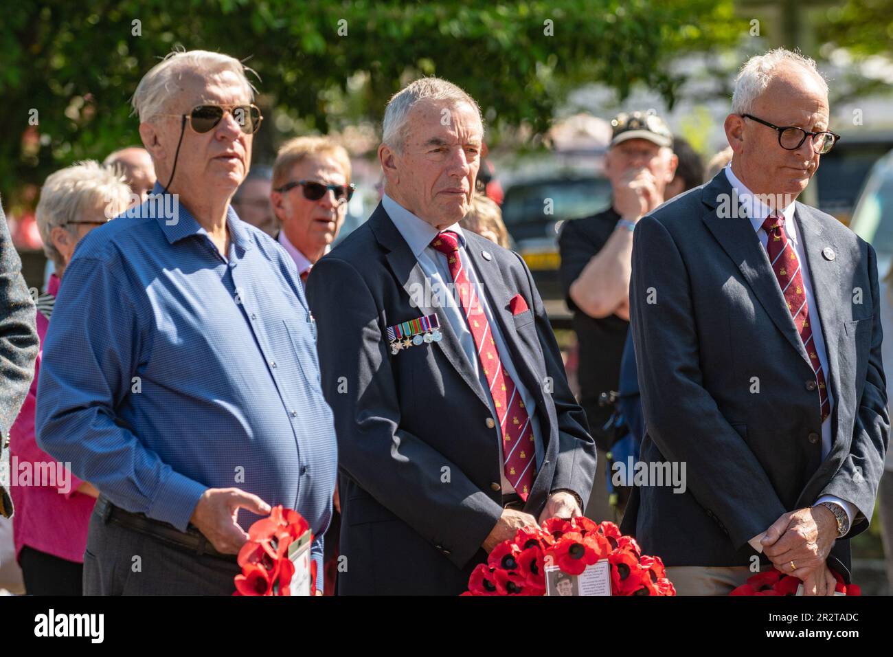 Chris Henderson, son of Sergeant Robert Henderson, Flight Engineer on Lancaster AJ-L on the ...