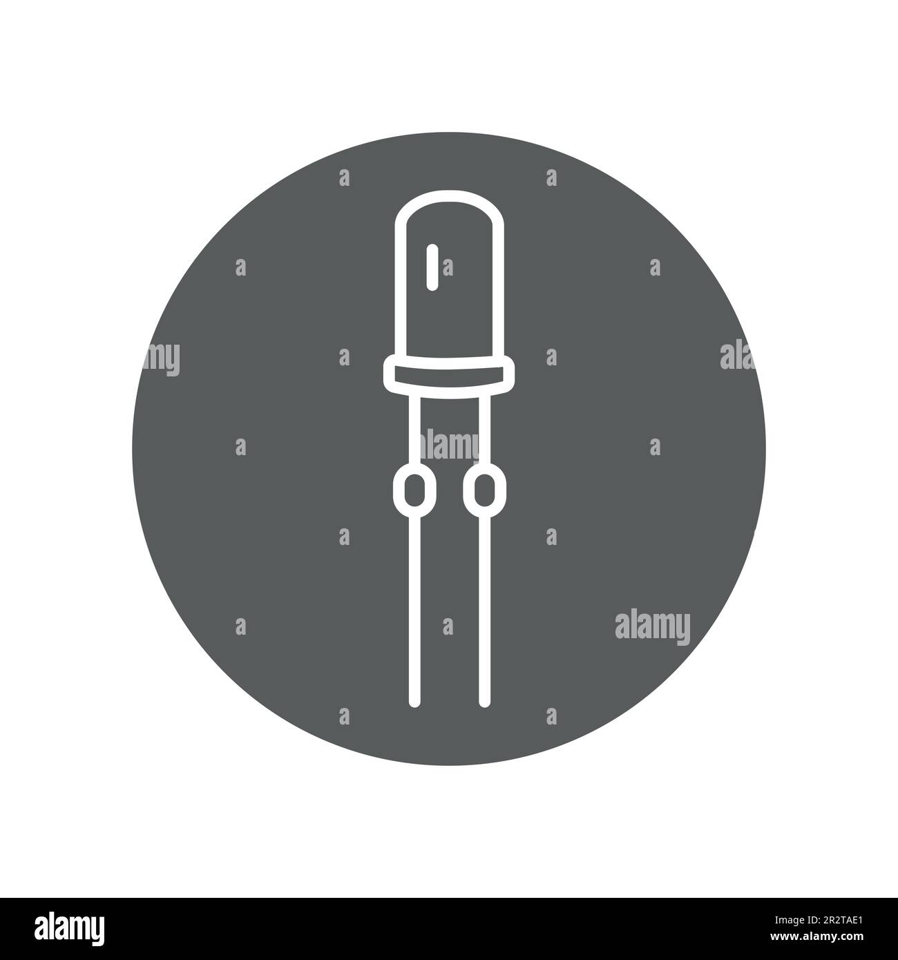 Light Emitting Diodes LED black line icon. Pictogram for web page ...