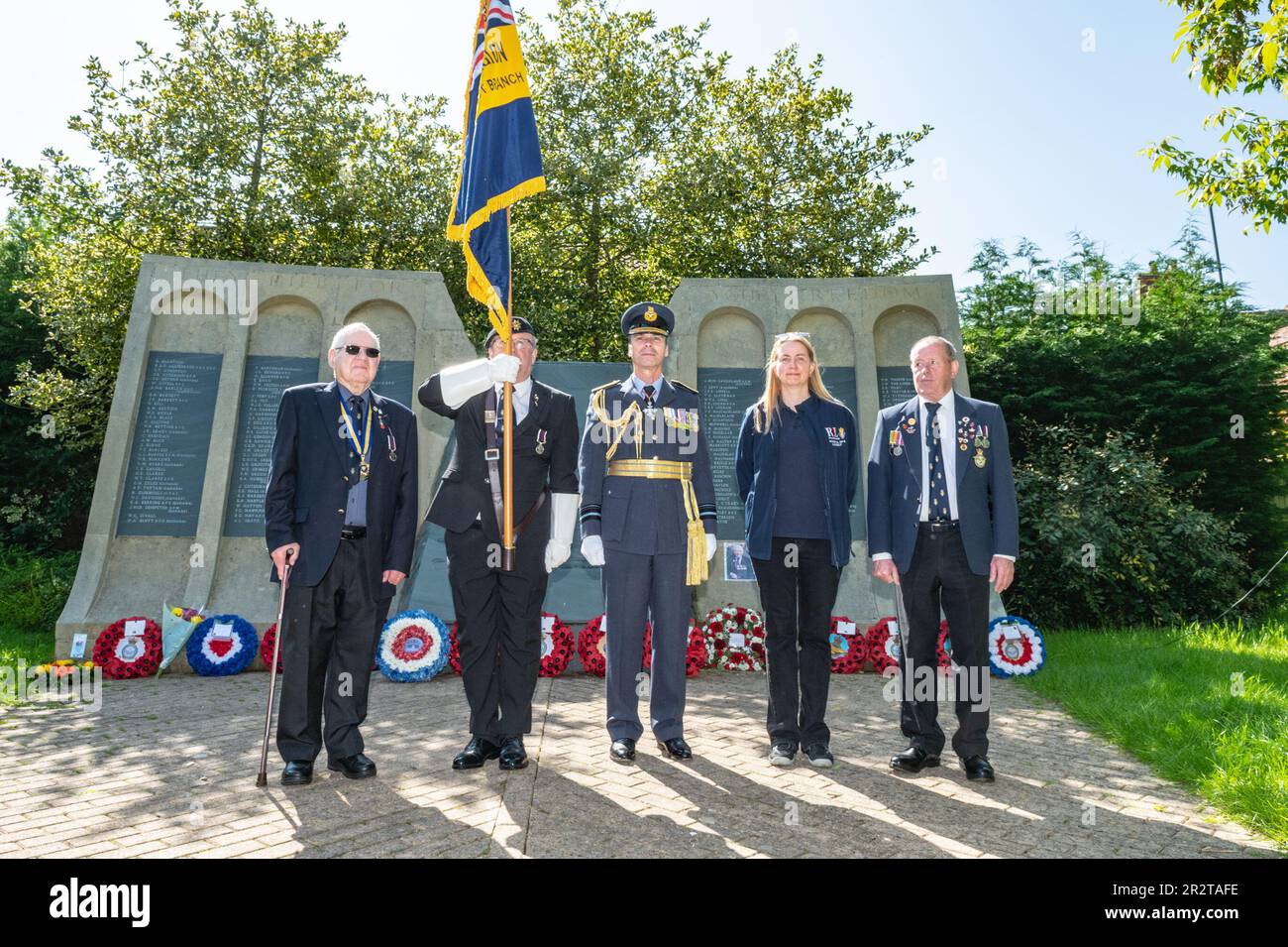 Veterans and members of 617 Squadron and the Royal Air Force attend a ...