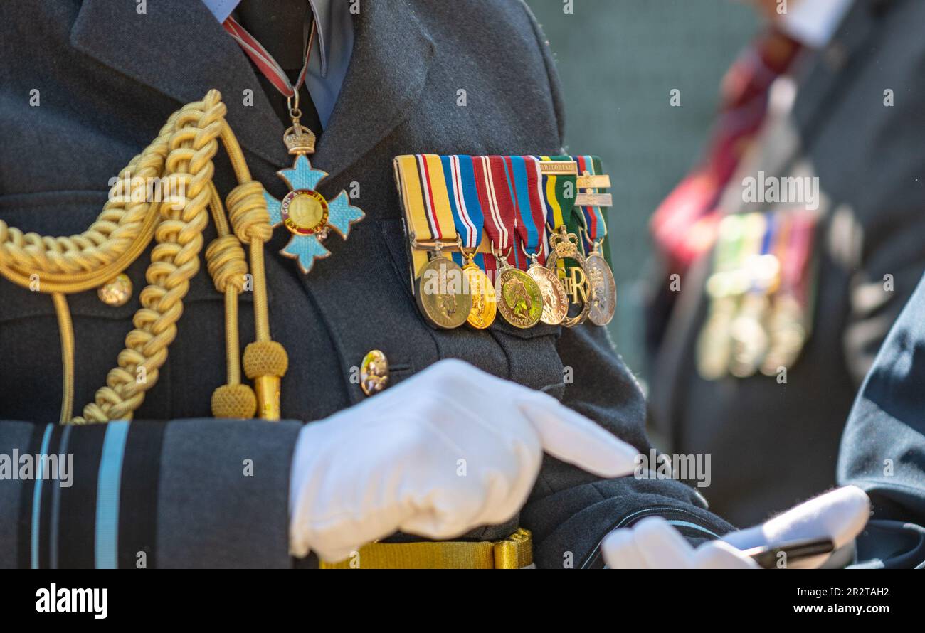 Veterans and members of 617 Squadron and the Royal Air Force attend a ...