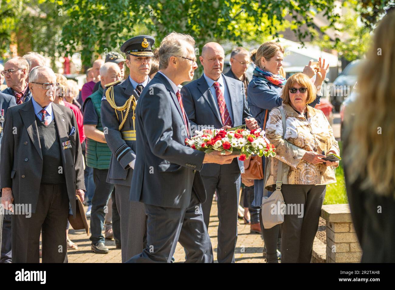 Veterans and members of 617 Squadron and the Royal Air Force attend a ...