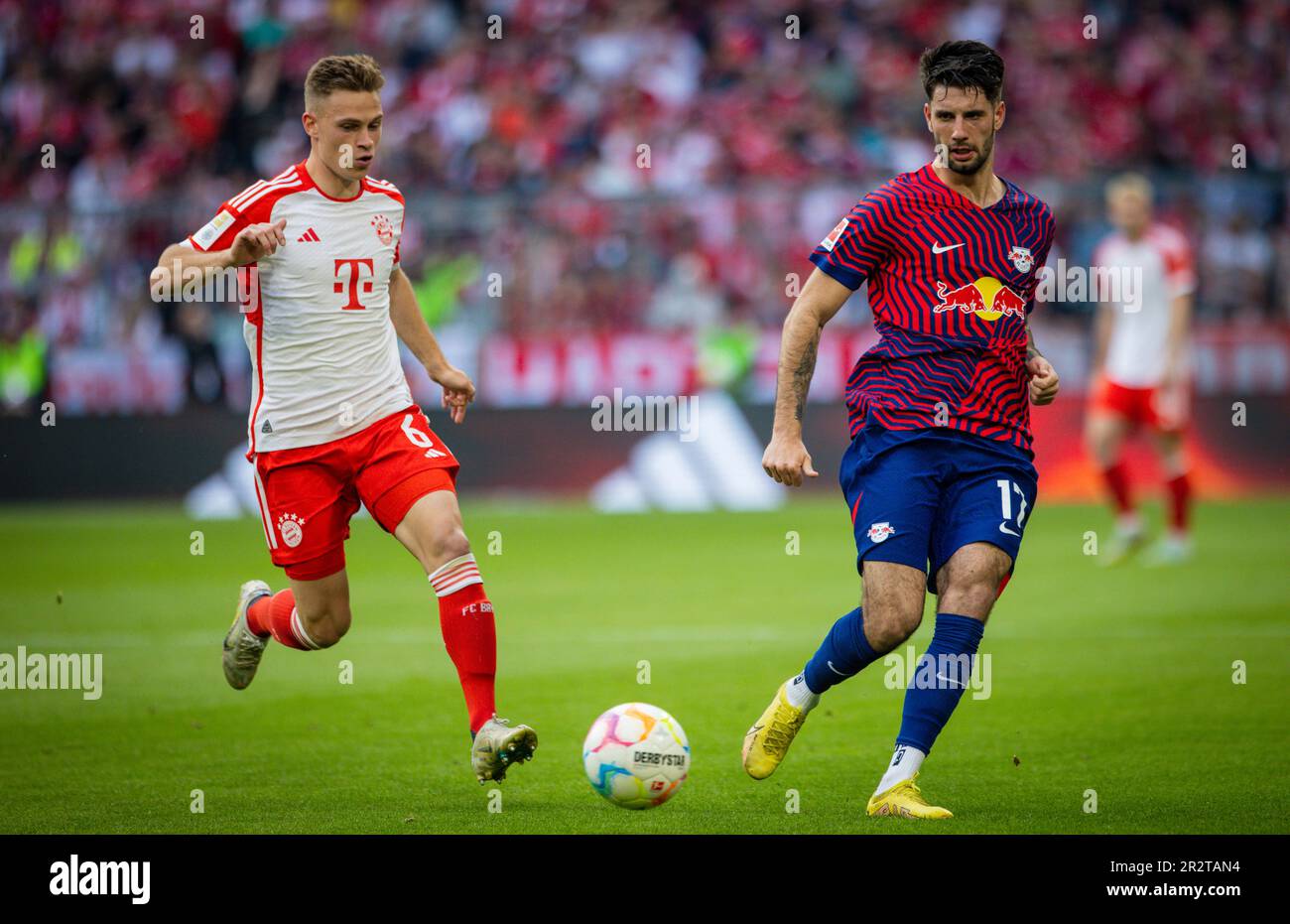 Munic, Germany. 20th Mai, 2023. Dominik Szoboszlai (RBL), Joshua ...