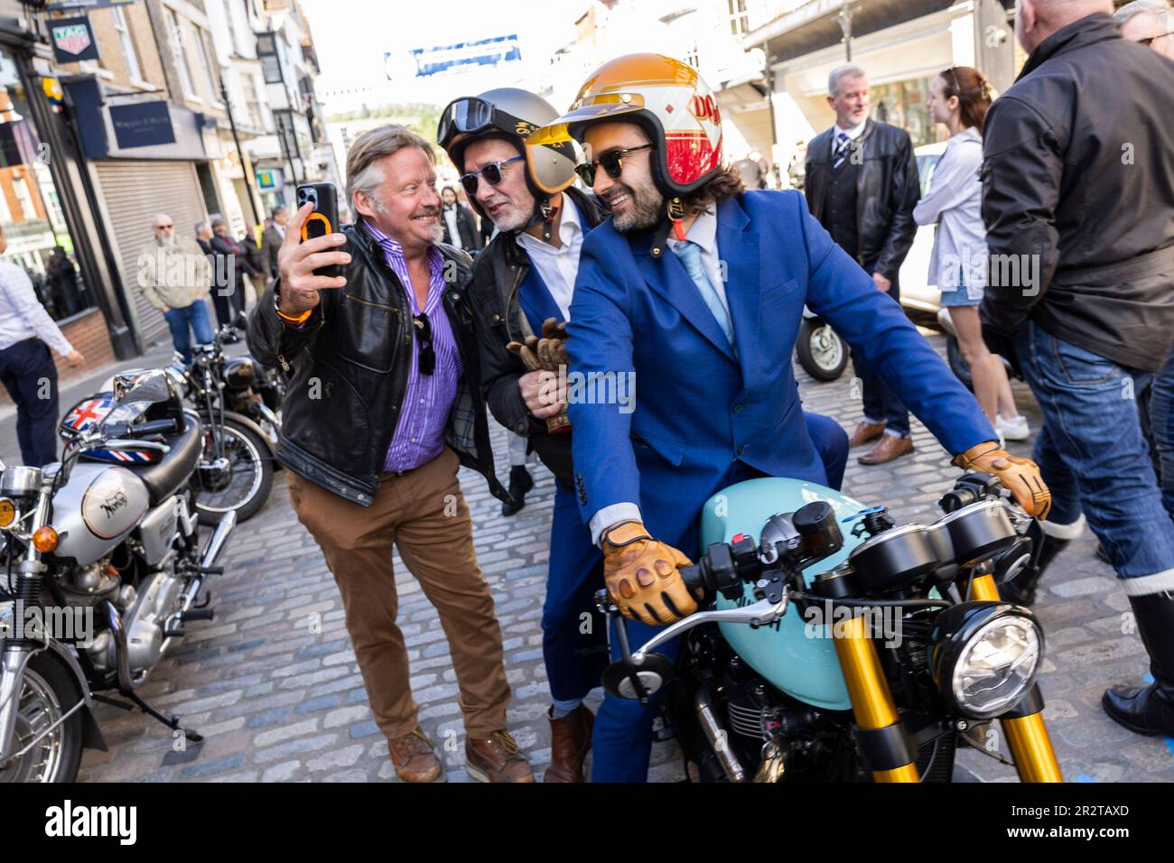 EDITORIAL USE ONLY Joe Wicks with his father and Charlie Boorman at the ...