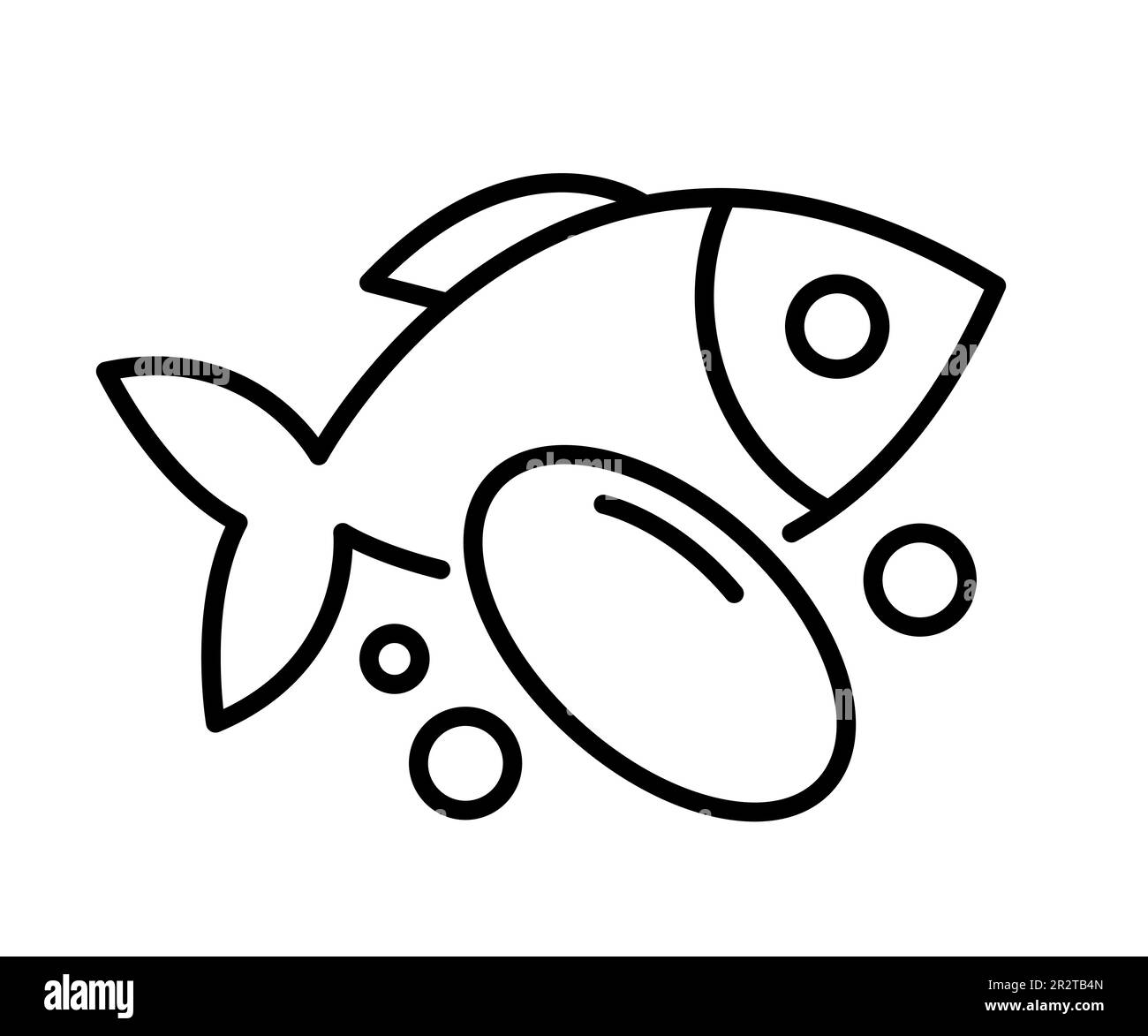 Omega 3 Line Icon Fish Oil Supplement Logo design Stock Vector Image ...