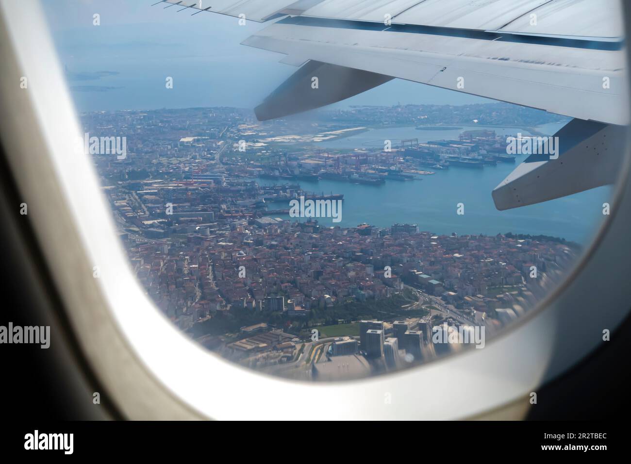 Bosporus Turkey, Bosphorus Istanbul Turkey - aircraft wing - aerial ...