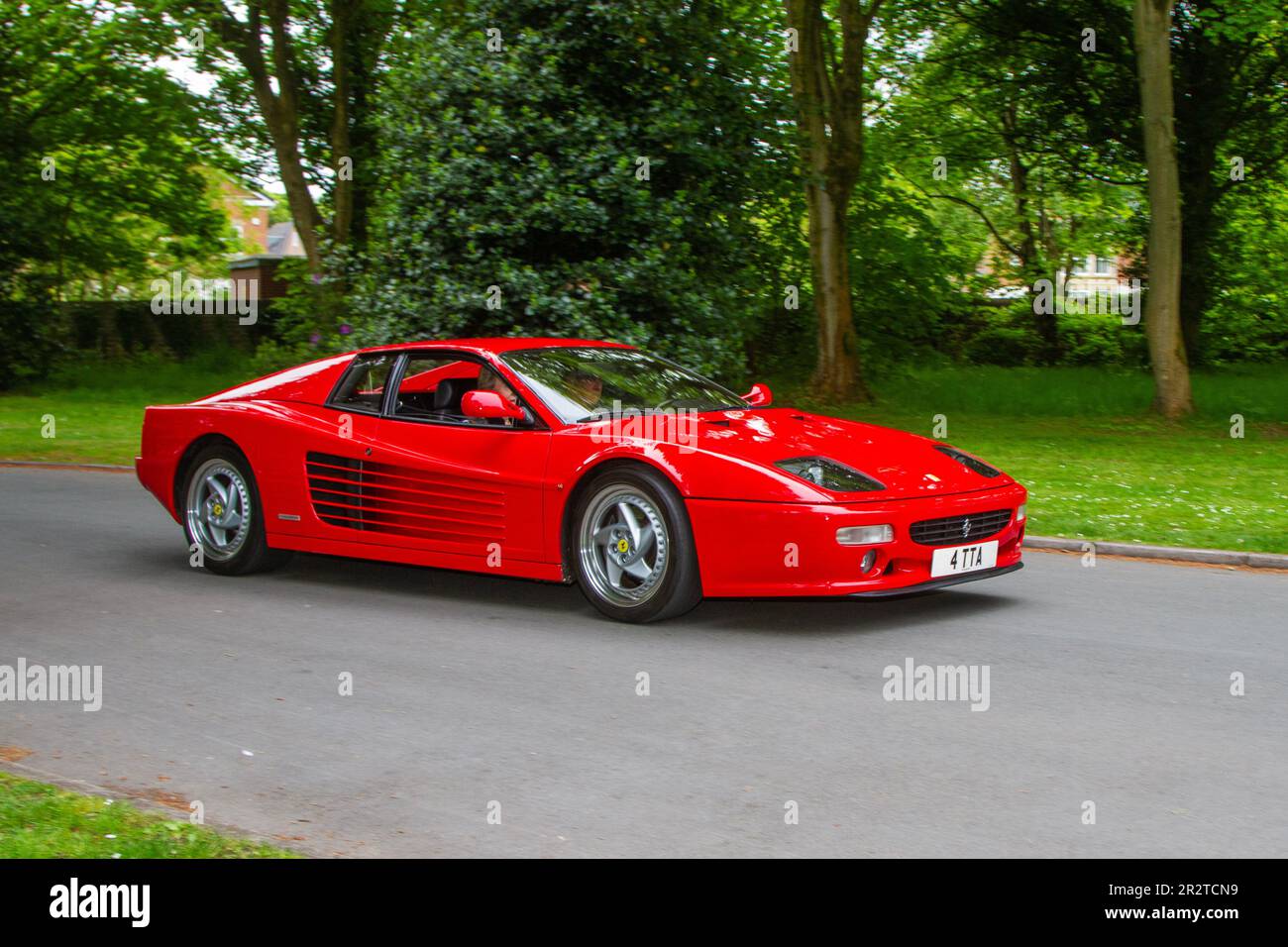 1995 90s nineties Red FERRARI 4943cc Italian Petrol supercar; at the ...