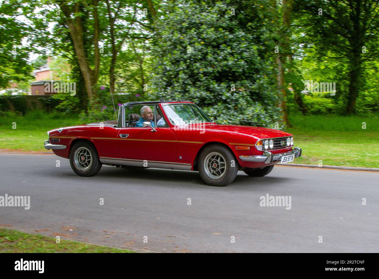 1975 70s Seventies Red TRIUMPH S 2997cc petrol British sports car; at ...