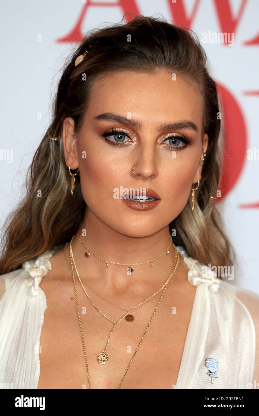 London, UK. 21st Feb, 2018. Perrie Edwards attends The BRIT Awards 2018 ...