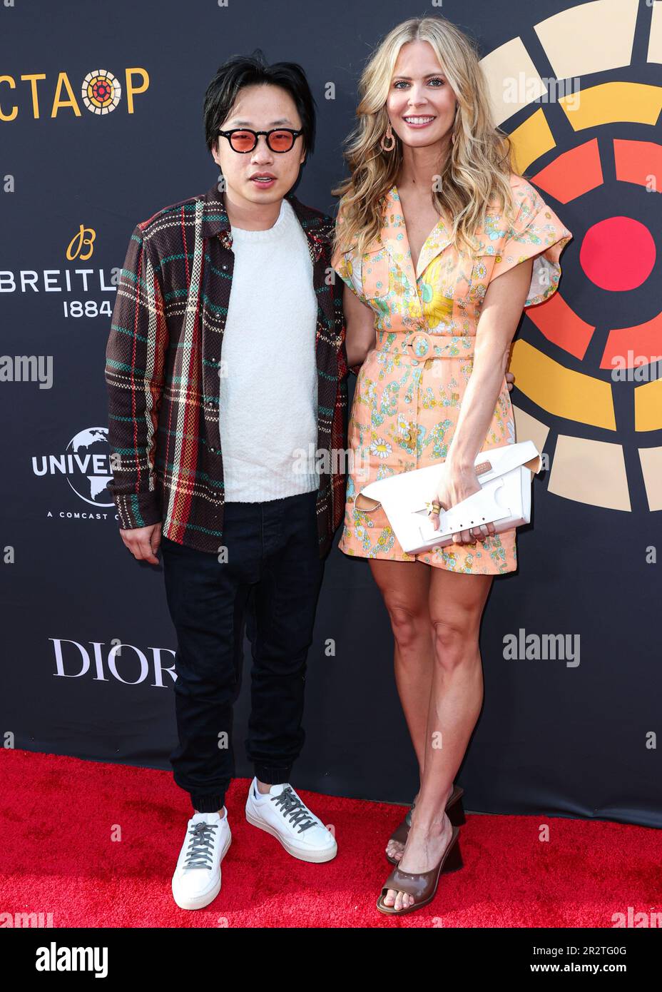 UNIVERSAL CITY, LOS ANGELES, CALIFORNIA, USA - MAY 20: Jimmy O. Yang and girlfriend Brianne ...