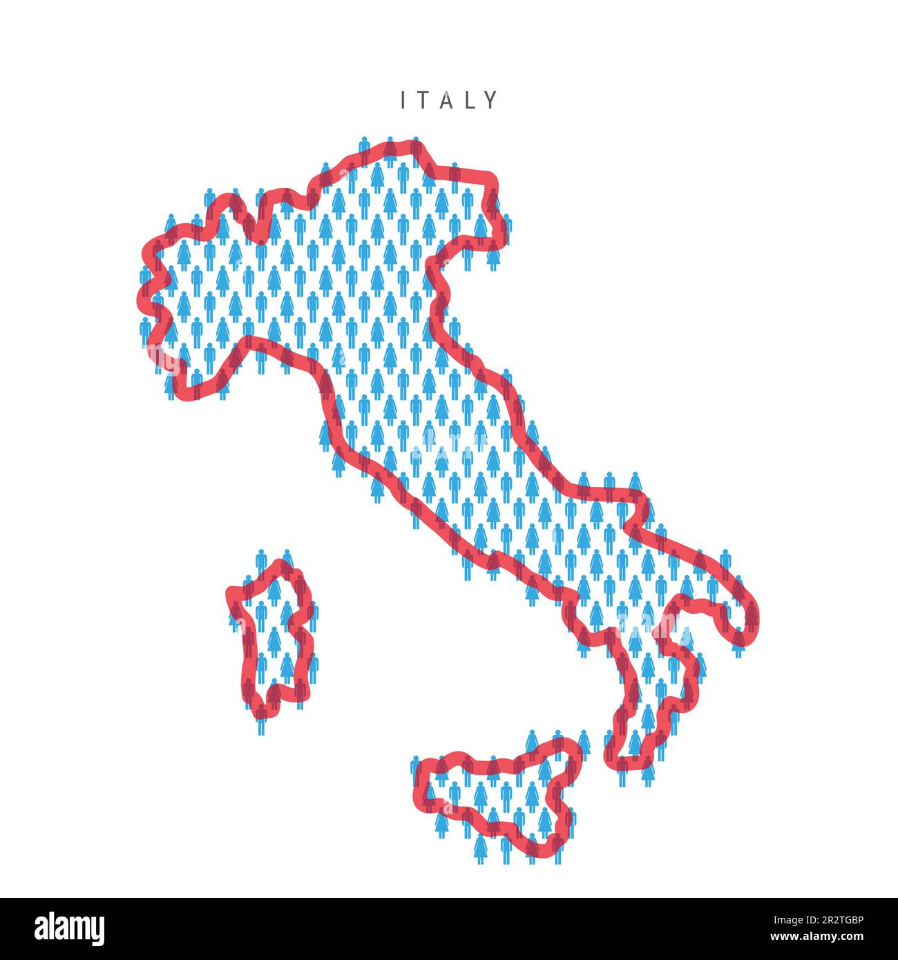 Italy Population Map