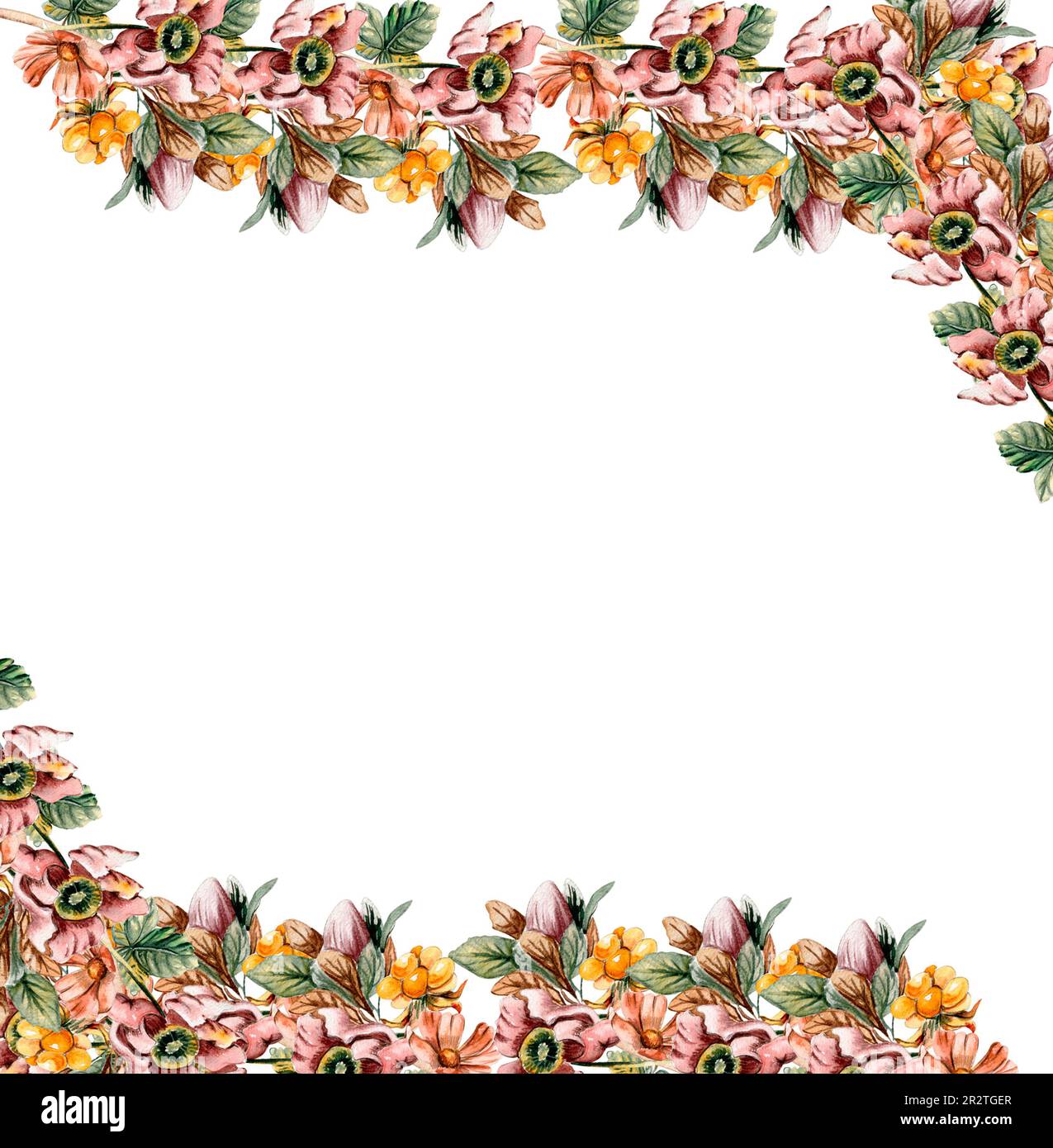 Vintage Floral Page Border