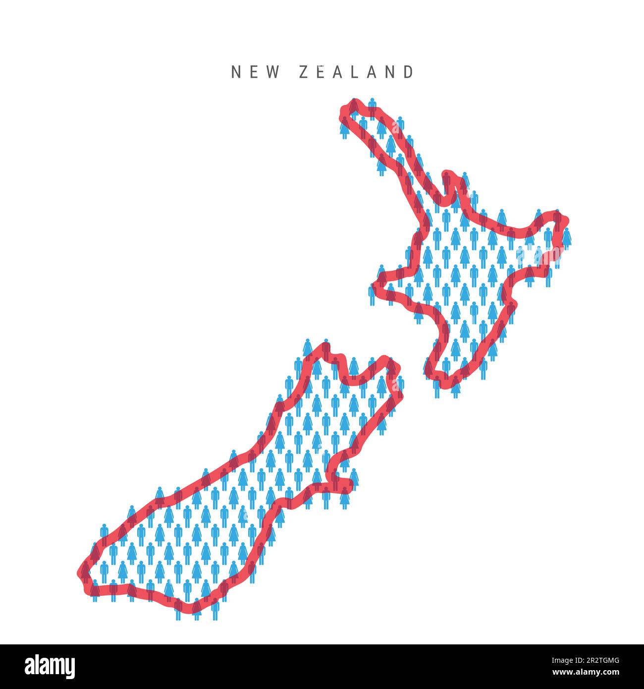 New Zealand Population Map