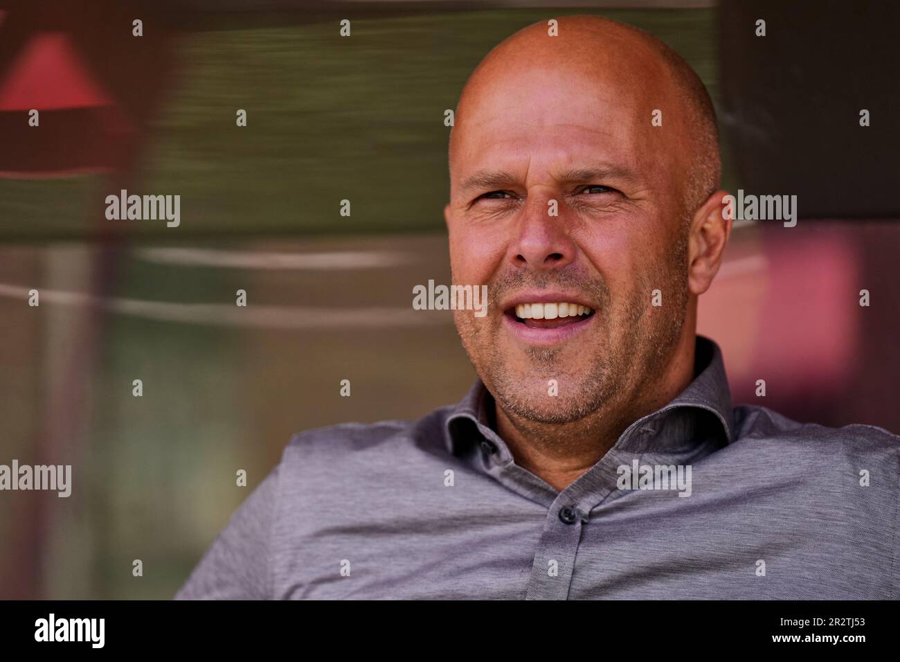 Rotterdam, Netherlands. 21st May, 2023. Rotterdam - Feyenoord coach ...