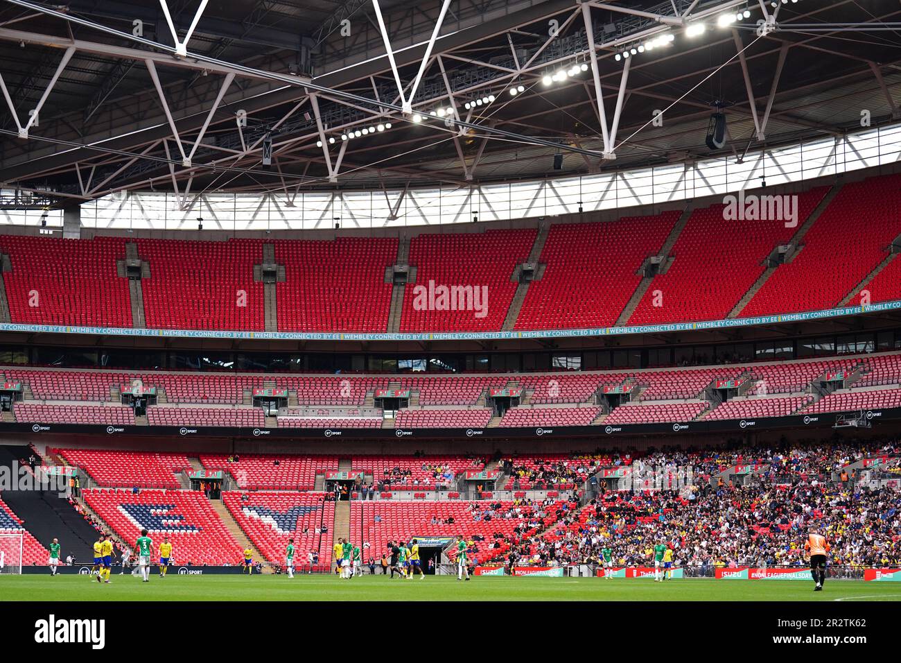 A general view of play during the Isuzu FA Vase Final at Wembley ...